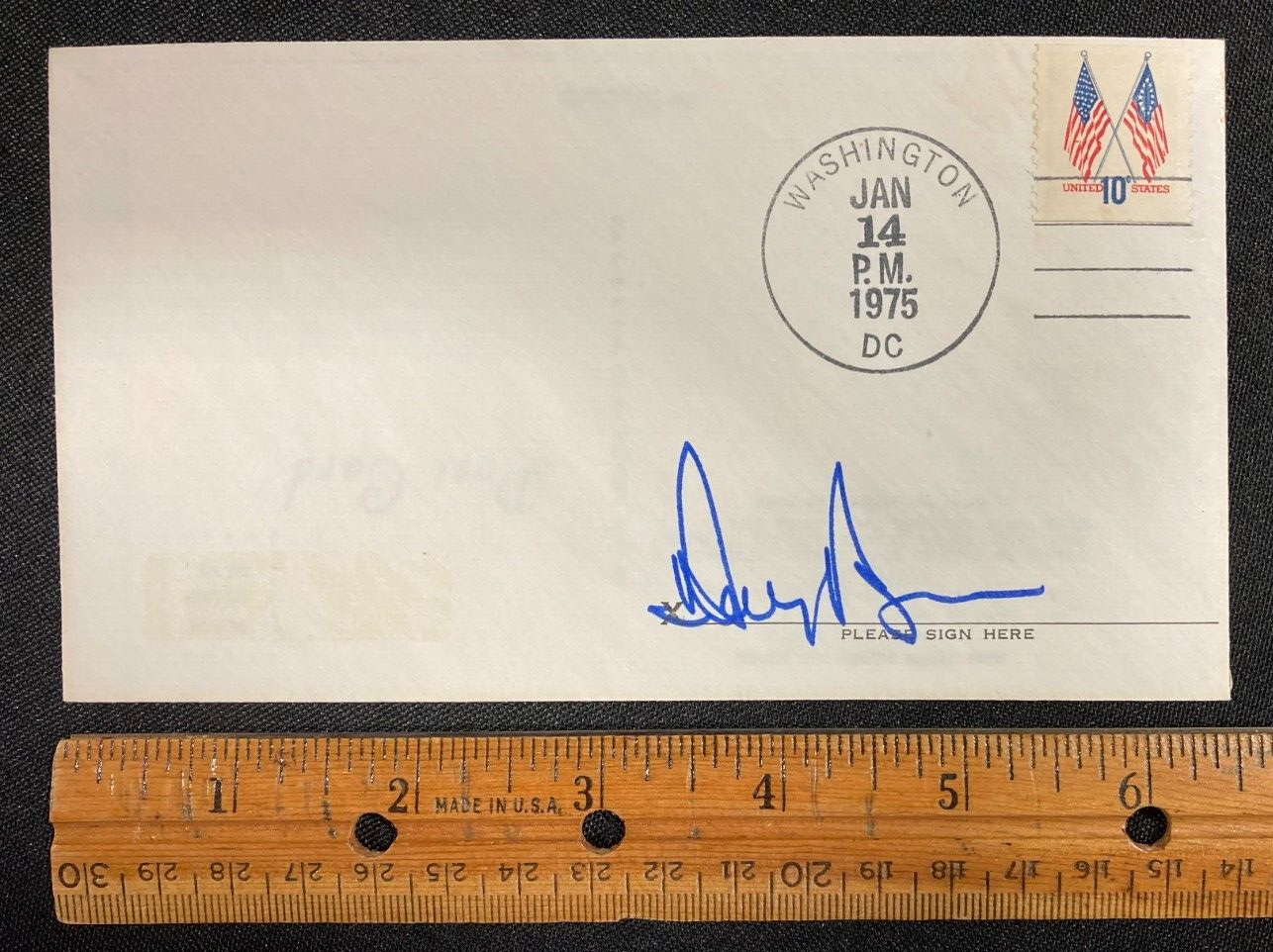 1975 Hand Signed FDC Congressman OHIO Ralph S. Regula w/coa JSA Avail ...