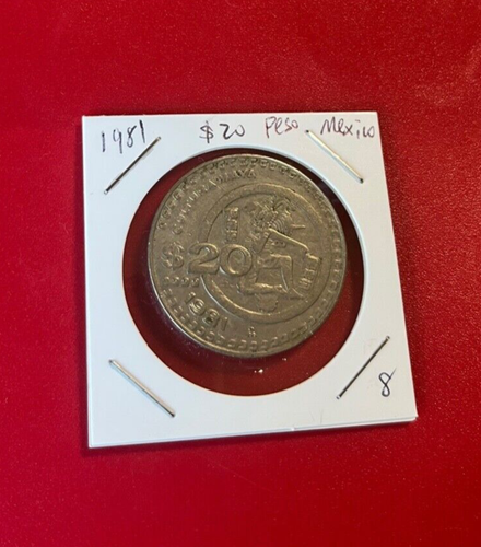 1981 $20 PESO MESSICO Moneta Grande - Bella Moneta Del Mondo !!! | eBay
