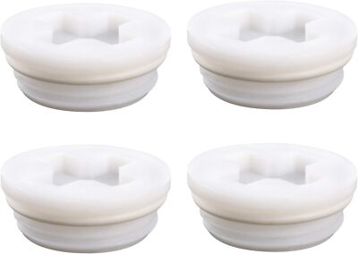 QWORK 2" Bung Cap, 4 PCS Poly Buttress Drum Bung for 55 Gallon Plastic ...