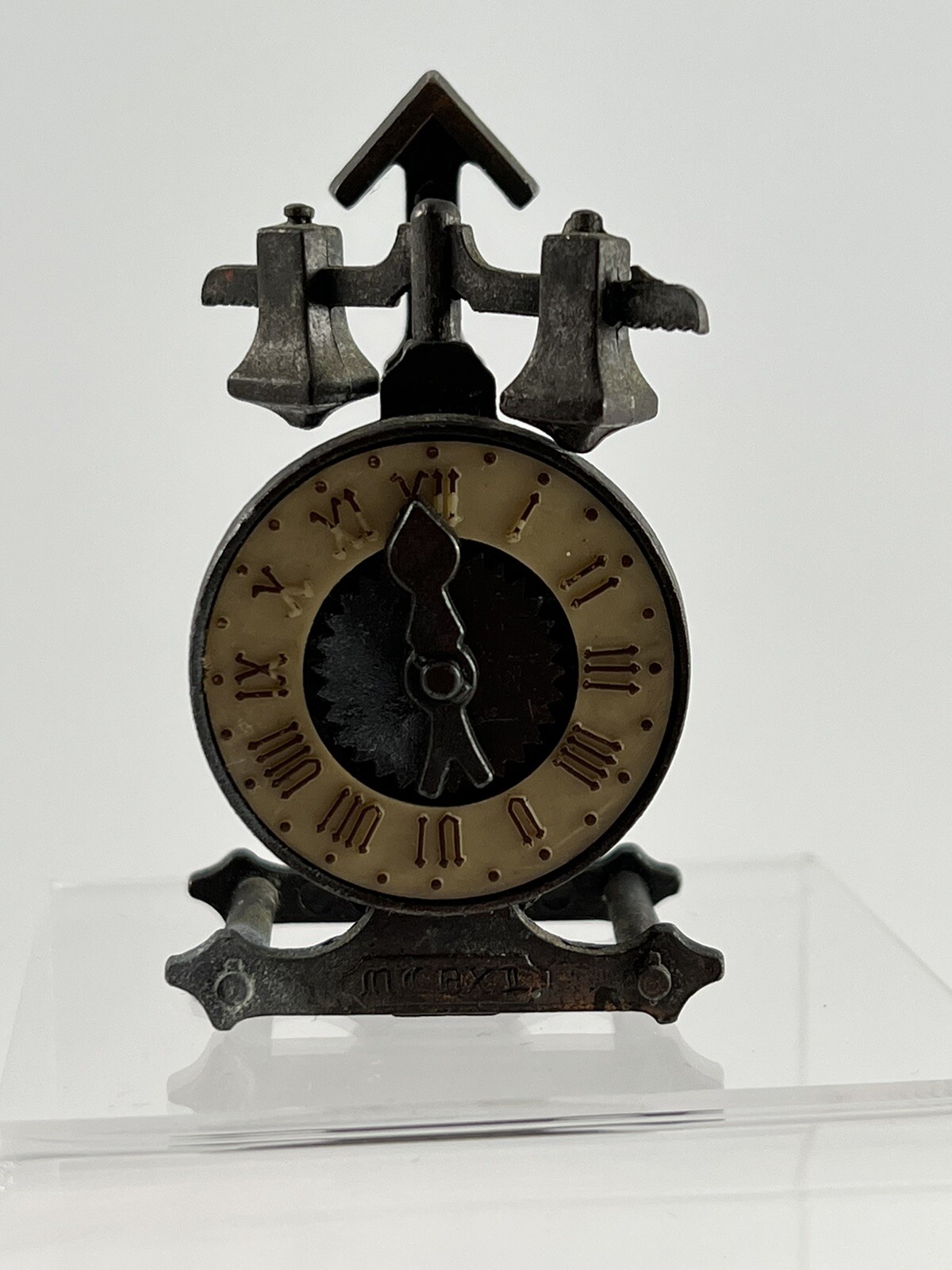 VTG Winding Clock Pencil Sharpener Collectible Bronze Die Cast Metal | eBay