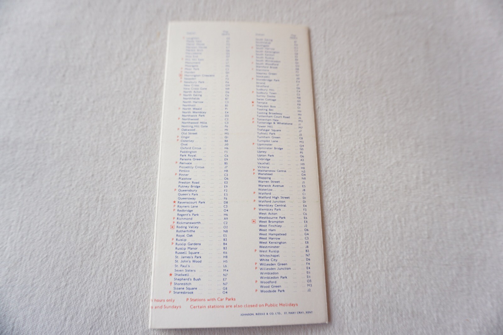 1972 No. 2 London Transport Underground Map | Grelly UK