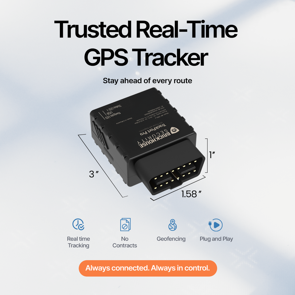 Brickhouse Security TrackPort Pro - Hidden GPS Tracker for Vehicles ...