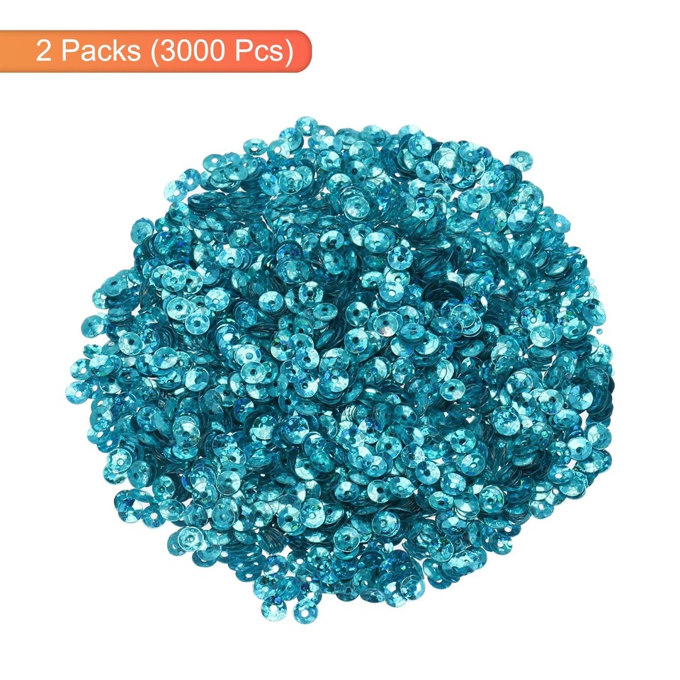 Loose Sequins 4MM Laser Sequins 3000Pcs Cup Sequins Embroidery Sequins ...