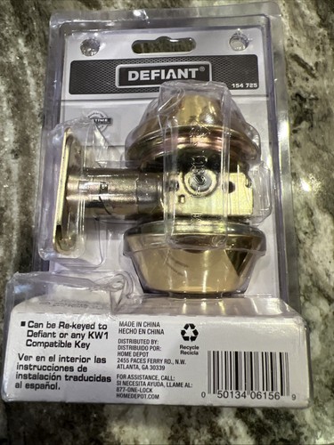 Defiant Deadbolt Keyed 2 Sides - 154 725 | eBay