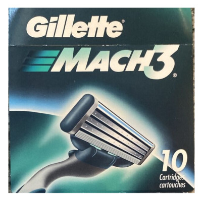 Gillette Mach3 Refill Cartridge Razor Blades for Mach 3, 10 Count ...
