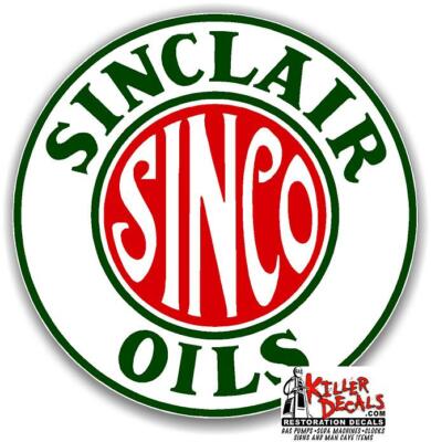 (SINC-OIL-13) 3" SINCLAIR SINCO OIL GASOLINE GAS DECAL | eBay