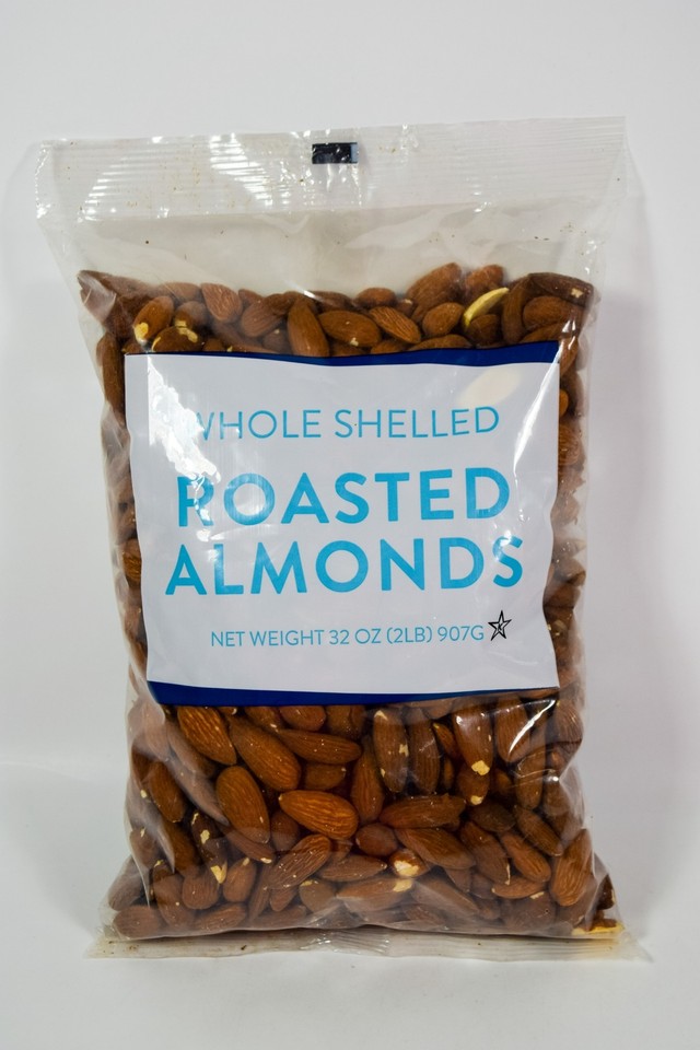 2 USDA/Pearl Crop WHOLE SHELLED California Roasted Almonds 2 pounds ...