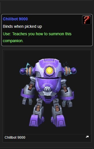 mtn dew Promo | WoW World Of Warcraft Pet - Chillbot 9000 | eBay