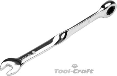 Yato professional combination ratchet twisted spanners wrenches 8-19mm ...
