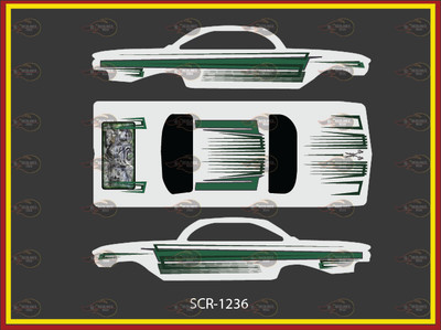 1/64 Scale '60's Impala "Fast Money" Lowrider Decal Set SCR-1236 | eBay