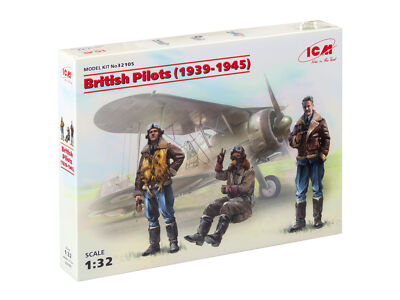 ICM 32105 - British Pilots (1939-1945) (3 figures) - Scale Model Kit | eBay