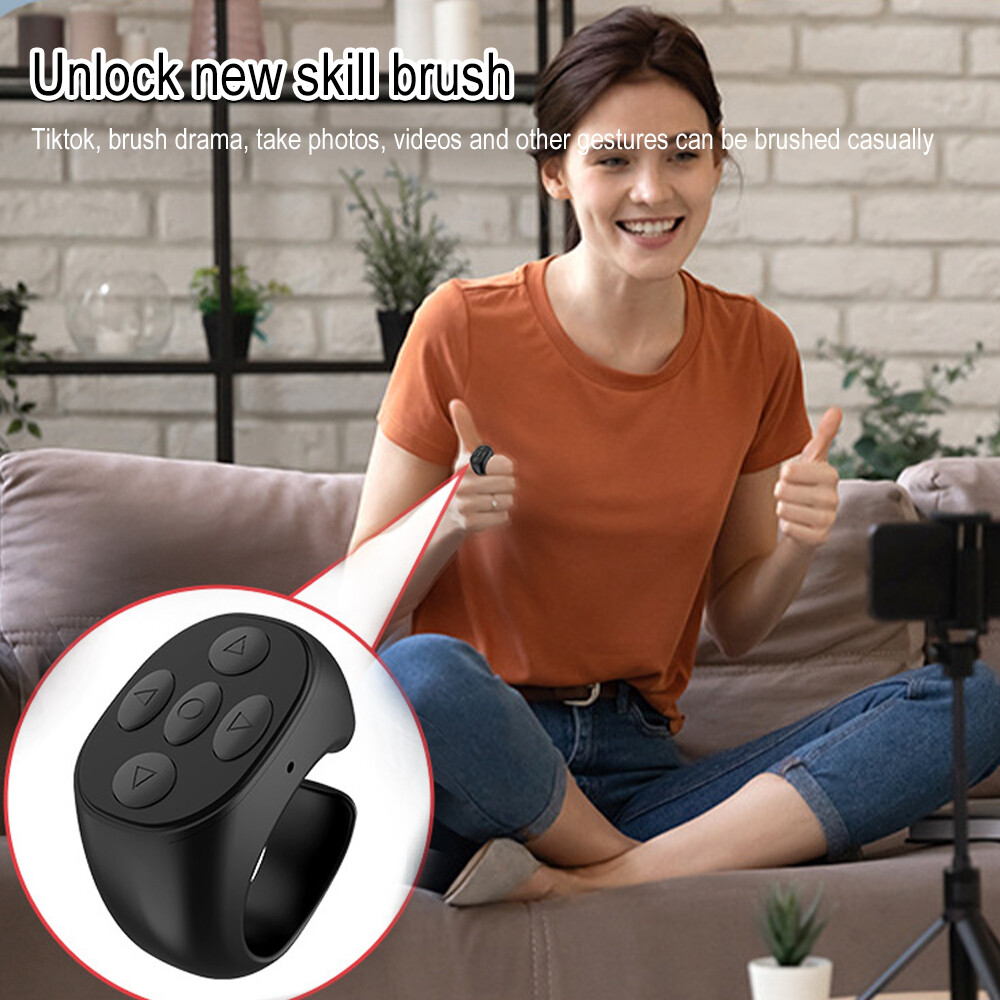 Bluetooth Phone Remote Control Bluetooth V5.3 Smart Ring Controller for ...