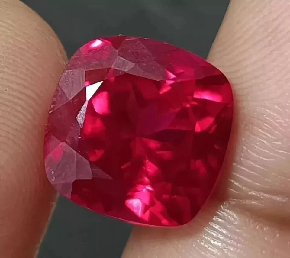 Blood Red Ruby Cushion Cut 10-12Ct Natural Burmese Certified Loose Gemstone | eBay