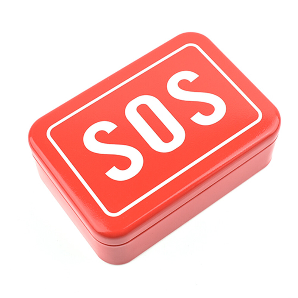 Mini SOS Survival Iron Box Field Survival Storage Kit for Outdoor ...