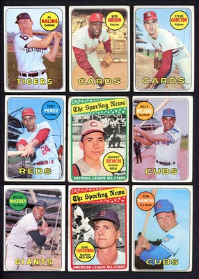 1969 TOPPS SET LOT 87 DIFF BARGAIN GRADE GIBSON KALINE BENCH 528807 | eBay