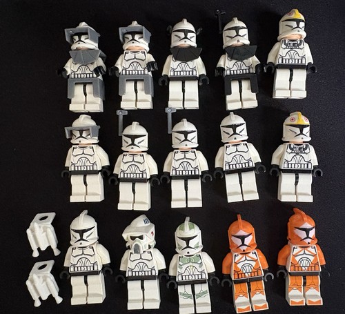 Lego Star Wars Minifigure LOT Of 15 Phase 1 Clone Troopers With ...