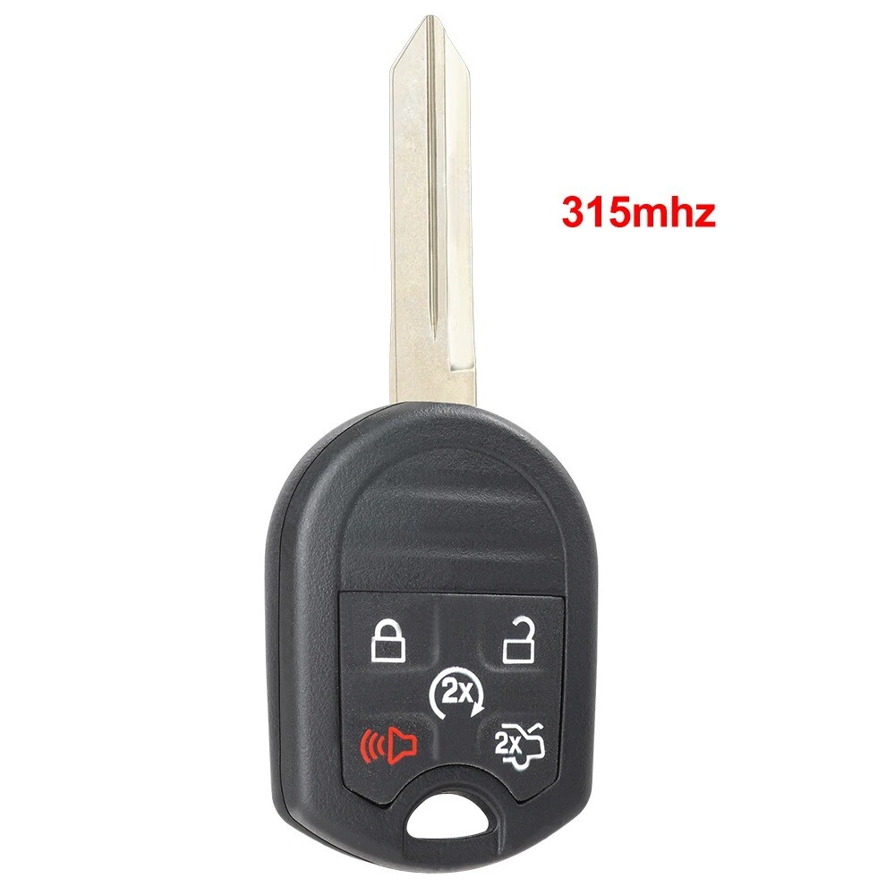 Remote Car Key Fob 5 Buttons 315 / 433MHz 4D63 Chip for Ford Explore ...