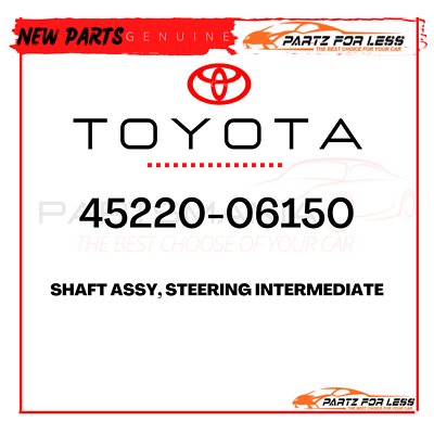 TOYOTA GENUINE 45220-06150 SHAFT ASSY, STEERING INTERMEDIATE 4522006150 ...