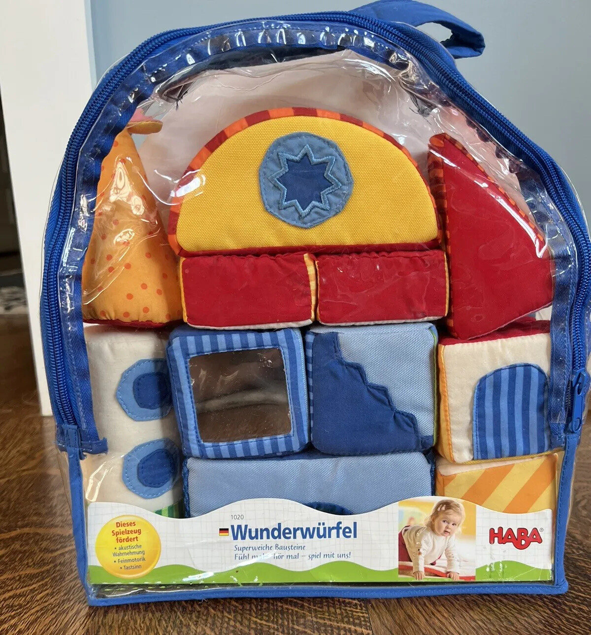 Haba Wunderwurfel German Baby Toddler Toy 11 Soft building blocks | eBay