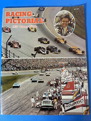1971 Summer Edition RACING PICTORIAL Magazine USAC NASCAR Sprint Midget ...
