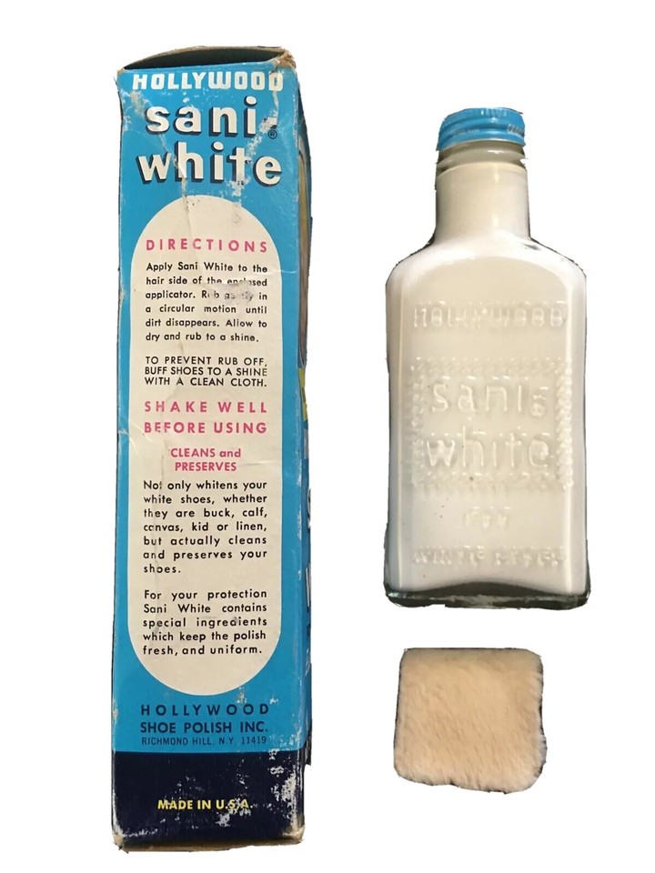 Hollywood Sani-White for All White Shoes Non Toxic Original Bottle w ...