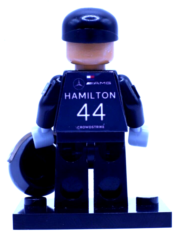 LEGO F1 Formula 1 Minifigure Lewis Hamilton with Roscoe The Dog - 2024 ...