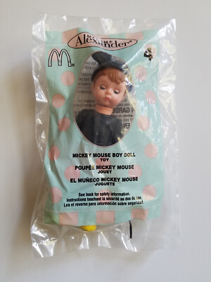 VINTAGE SEALED 2004 McDonald's Madame Alexander Mickey Mouse Boy Doll ...