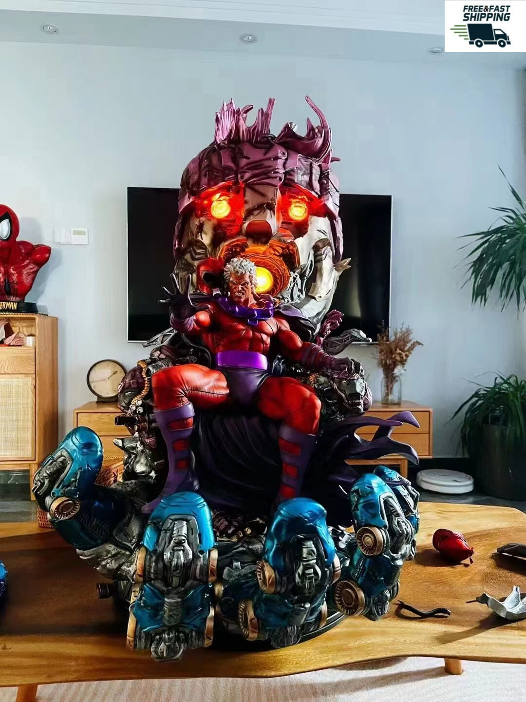 Megamind Custom Made 1/4 Throne Magneto Max Eisenhardt Resin Painted ...