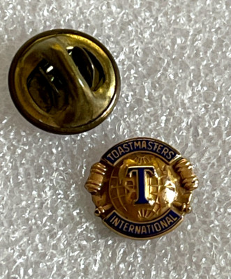 Vintage 1/10 10K GF Yellow Gold Filled Toastmasters International Pin ...
