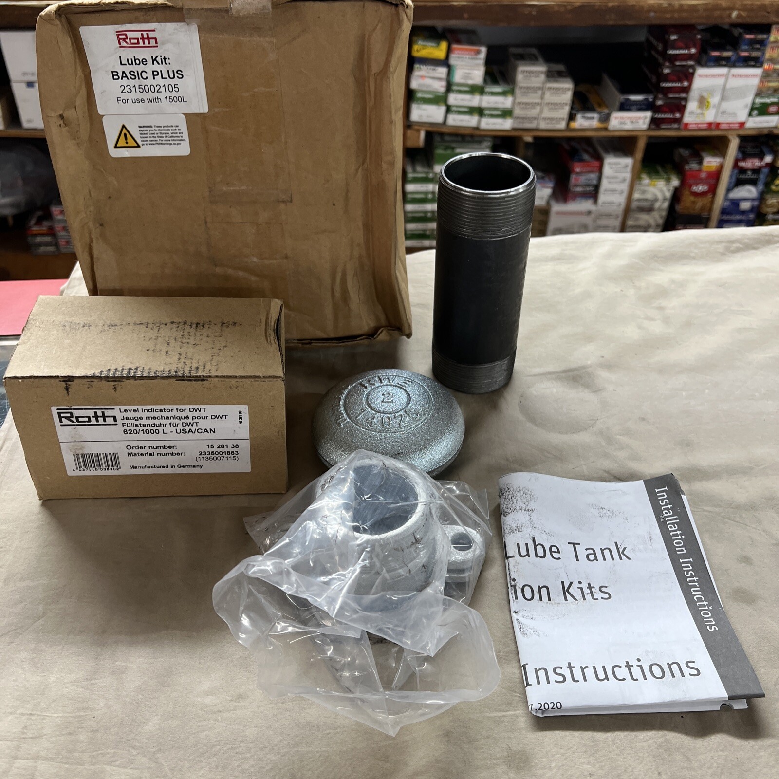 Roth Lube installation Kit Basic Plus 2315002105 1500l 400 gallons | eBay