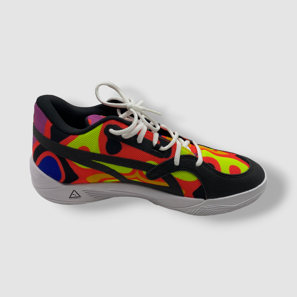 $120 Puma Men's Black TRC Blaze Court Lava Basketball Sneaker Shoes ...