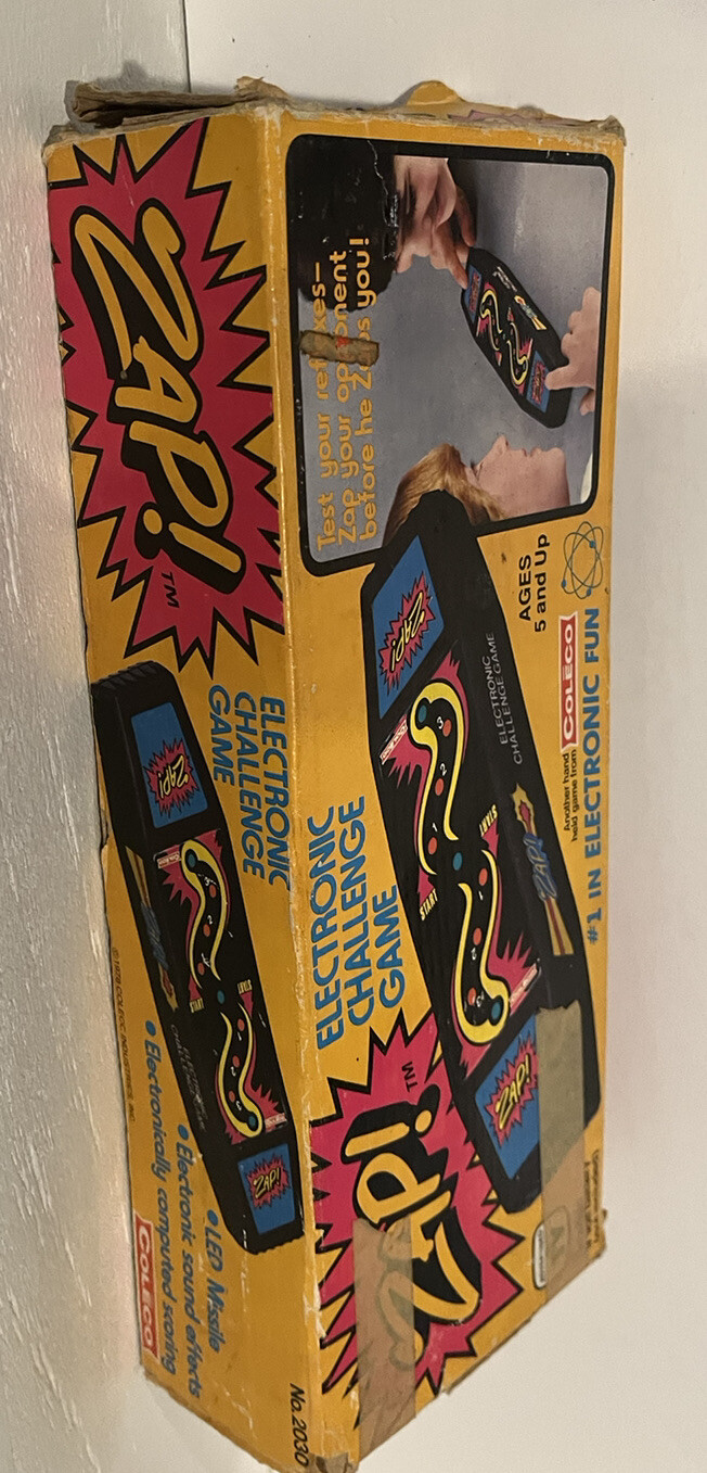 1981 Coleco ZAP! 2 Two Player Handheld Electronic Game In Box Untested ...