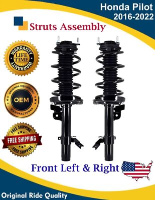 New OE Front Left & Right Struts For 2016-2022 Honda Pilot Lifetime ...