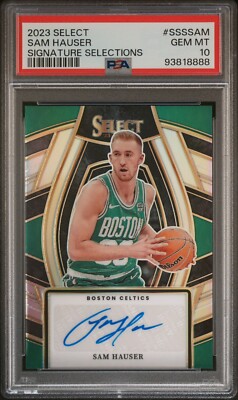 2023-24 Panini Select AUTO Sam Hauser PSA 10 Gem #SSS-SAM Signature ...