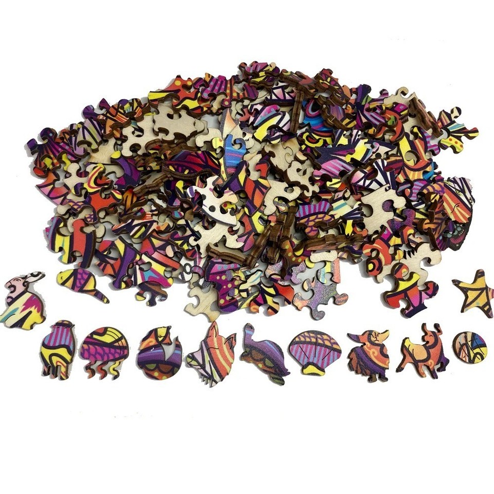 Unique 3D Wooden Bird Stress Relief Puzzle - Animal Fun Jigsaw for ...
