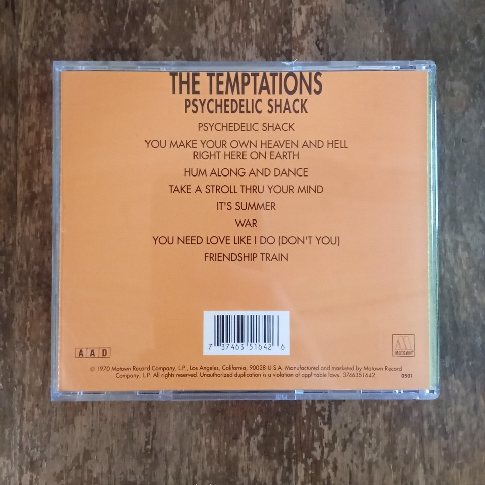 The Temptations Psychedelic Shack CD Motown 1992 | eBay