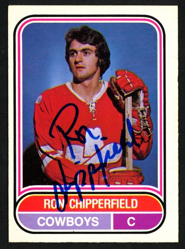 Ron Chipperfield Autographed Signed 1975-76 WHA OPC Card Calgary ...