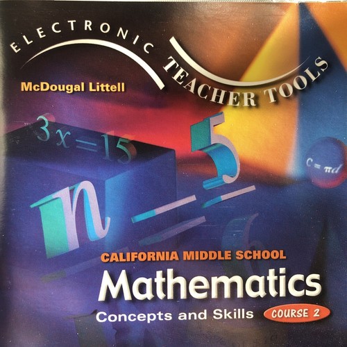 Electronic Teacher Tools Concepts And Skills Course 2 Mathematics Cd ...