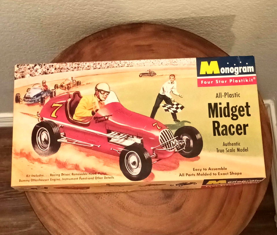 Monogram All-Plastic Midget Racer Model Kit. | eBay