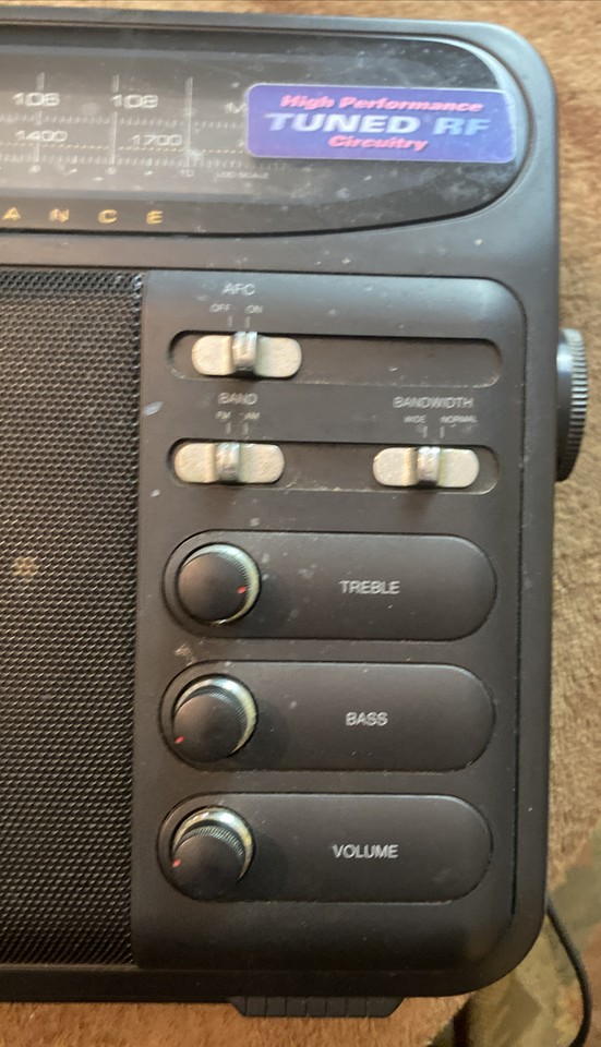 Vtg OPTIMUS Radio Shack High Performance AM FM Portable Radio 12-603A ...