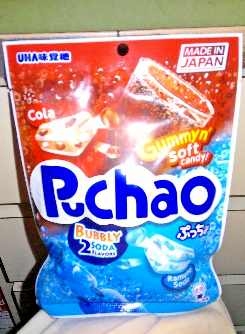 Uha Mikakuto Puccho Puchao Japan Soft Candy Cola & Ramune Soda Chewy ...