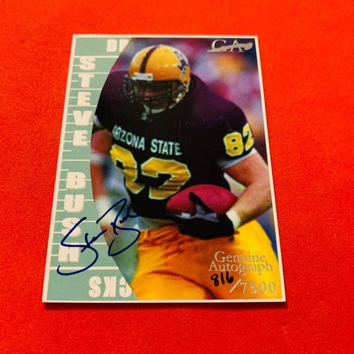 Steve Bush ROOKIE AUTO ASU Sun Devils/Cincinnati Bengals 1997 Genuine ...