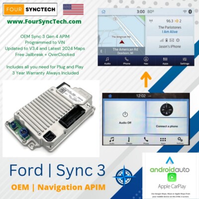 Ford Sync 3 Updated, Programmed and Jailbroken APIM Module (OEM ...