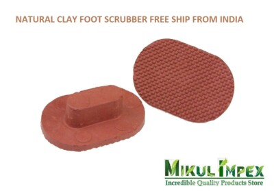 4 x Handmade Natural Clay Foot Scrubber Dead Skin Cleaner Remover ...