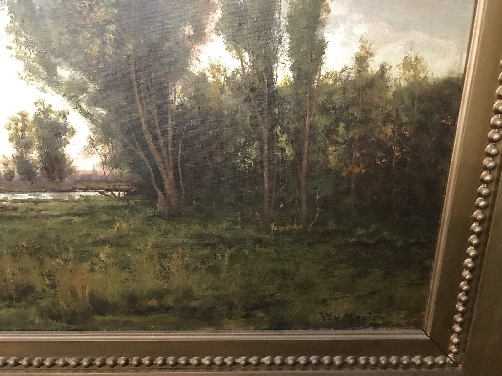 WILLIAM THOMAS MARTIN HAWKSWORTH (ENGLISH, 1853-1935) SUNRISE WITH POND ...