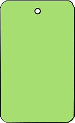 SMALL Garment Tag, 1-7/8" x 1-1/4", BLANK, NO STRINGS, LIGHT GREEN ...