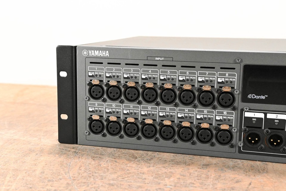Yamaha Rio1608-D2 16-input / 8-output Dante Stage Box CG01LWU | eBay