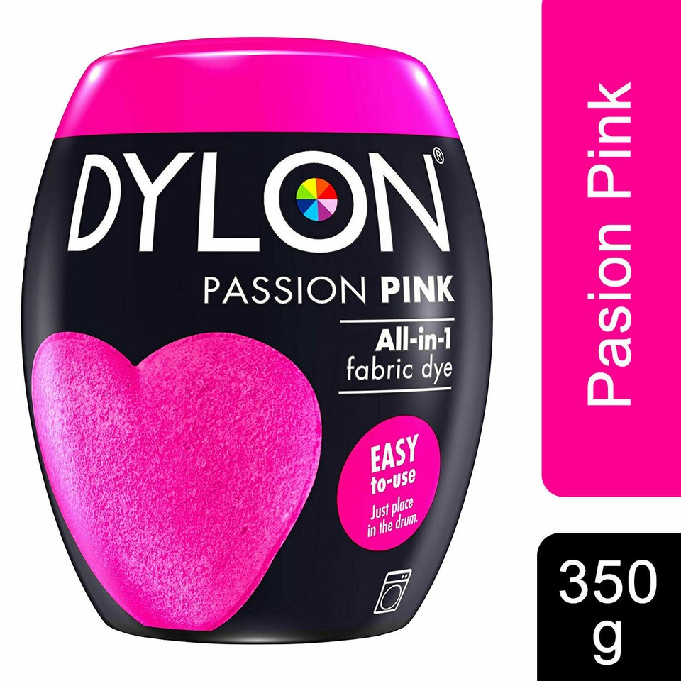22 Colours Dylon Fabric & Clothes Dye Dylon Machine Dye Black Blue Gray ...
