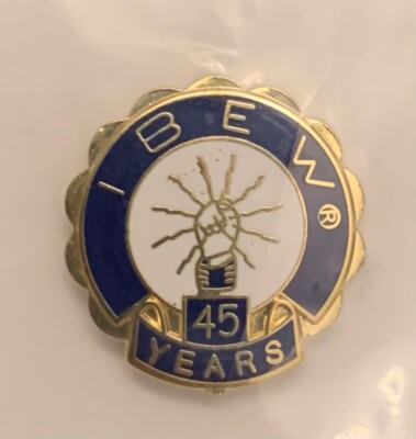 International Brotherhood of Electrical Workers (IBEW) 45 Year Member ...