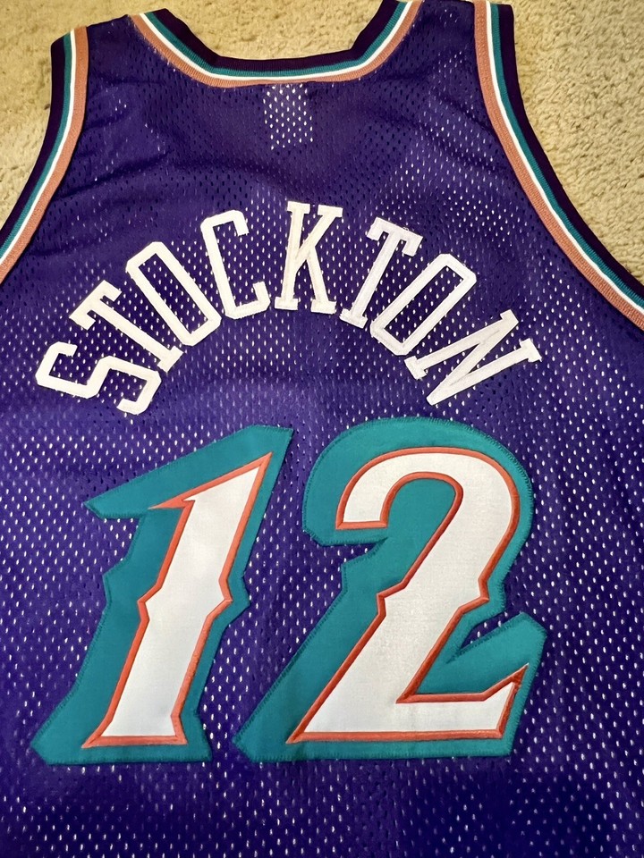 John Stockton champion nba jersey size 48 NBA @ 50th anniversary pre ...